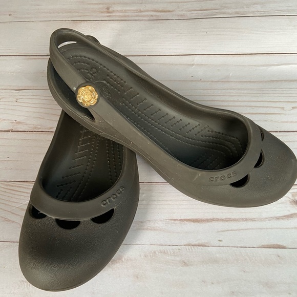 CROCS | Shoes | Crocs Slim Back Flats | Poshmark
